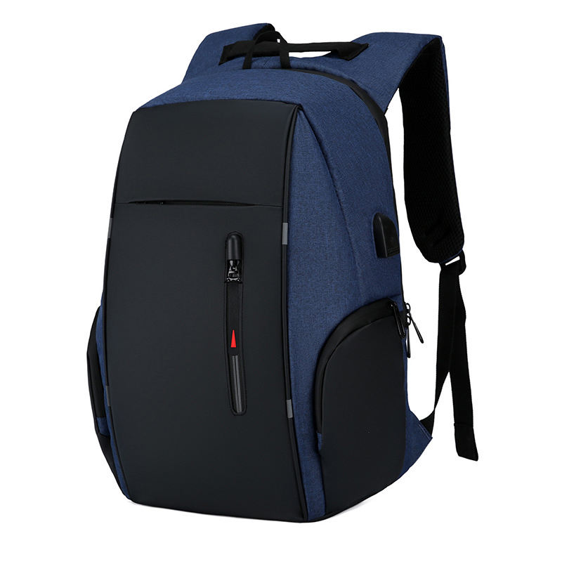 Leather Usb Smart Charging Laptop Backpack